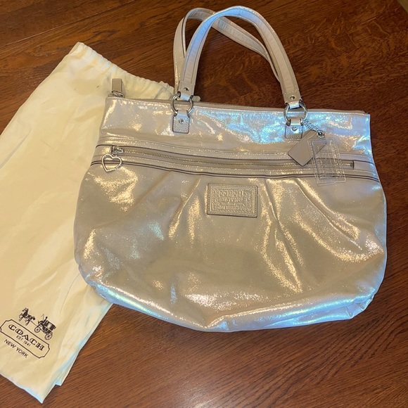 Coach | Bags | Rare Coach Poppy Metallic Purse With Cover | Poshmark